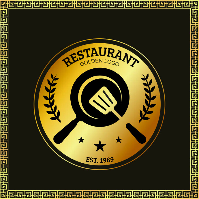 Copy of Gold Cooking Logo | PosterMyWall