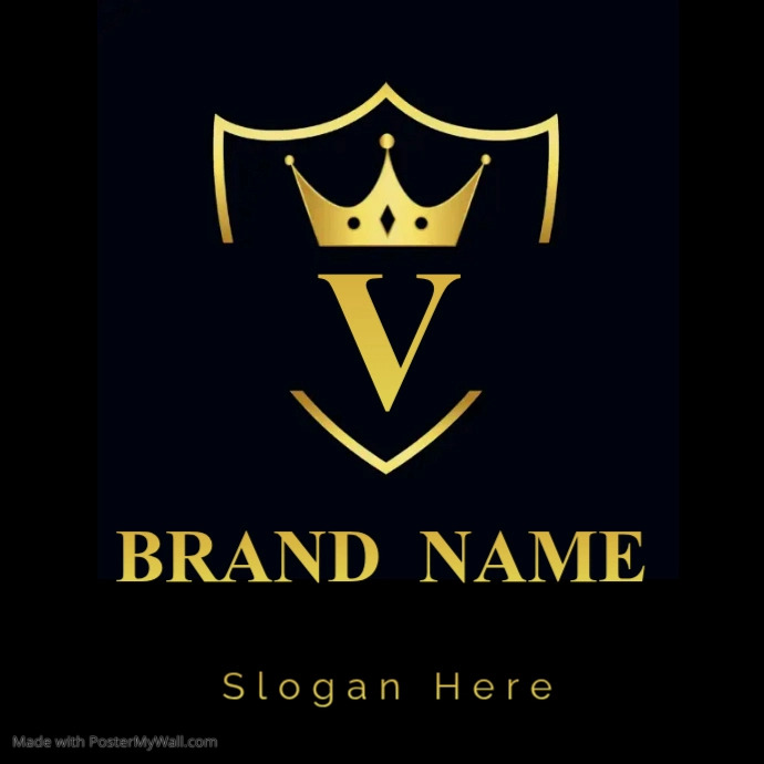 Gold Crown Logo Template | PosterMyWall