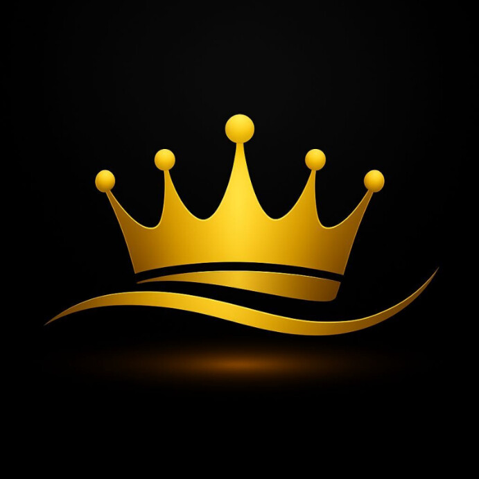 Gold crown logo design Templat | PosterMyWall