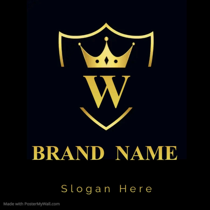 Gold Crown Logo Template | PosterMyWall