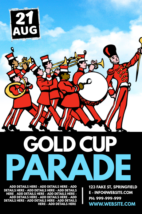 Copy of Gold Cup Parade Poster | PosterMyWall