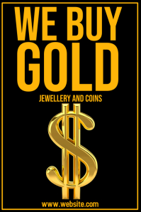 Gold Template | PosterMyWall