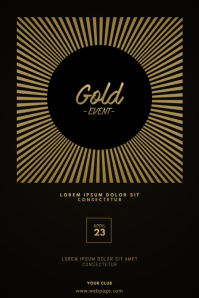 Gold Event Flyer Template | PosterMyWall
