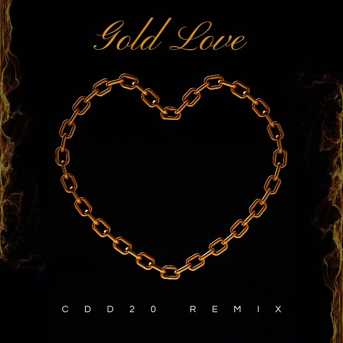 Copy of Gold Fire Video Music Album Cover Instagram | PosterMyWall