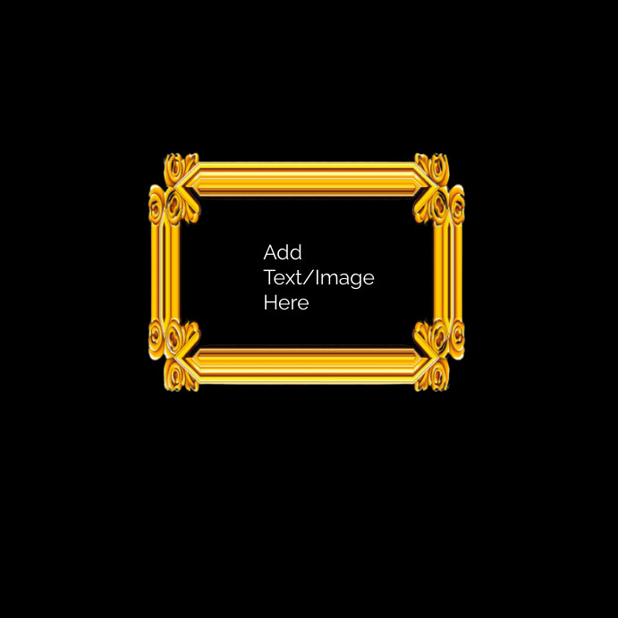 GOLD FRAME Template | PosterMyWall