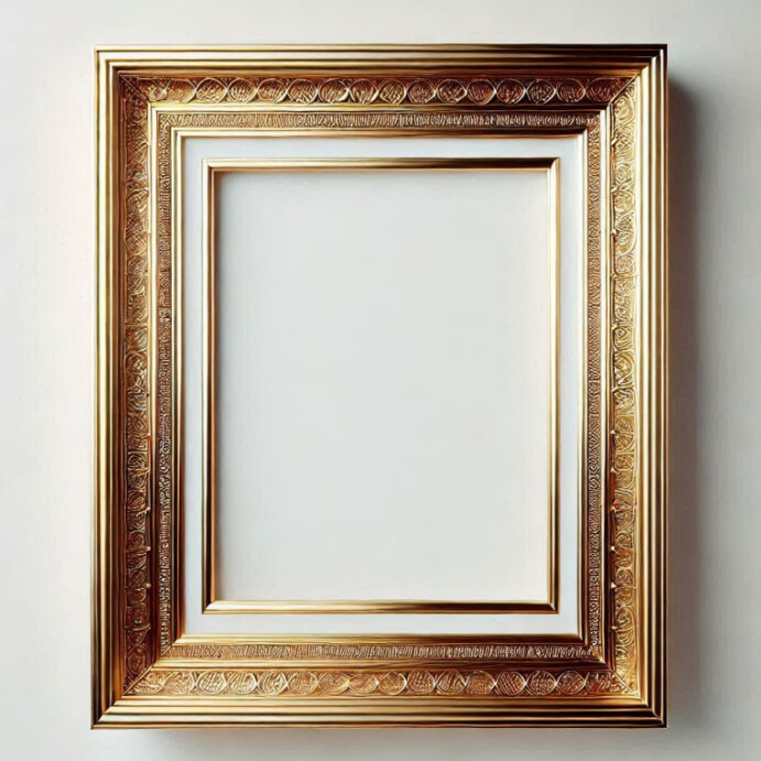 Gold frame Template | PosterMyWall