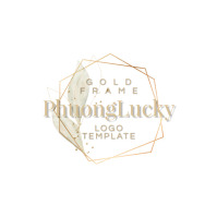 Gold Frame Leaves Transparent Logo Template | PosterMyWall