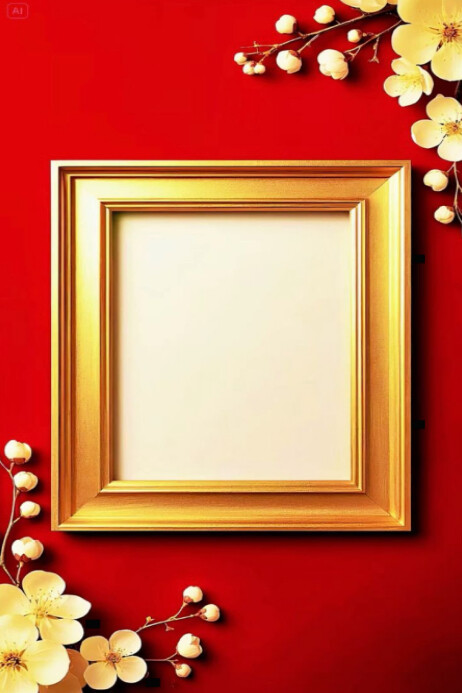 gold frame template | PosterMyWall