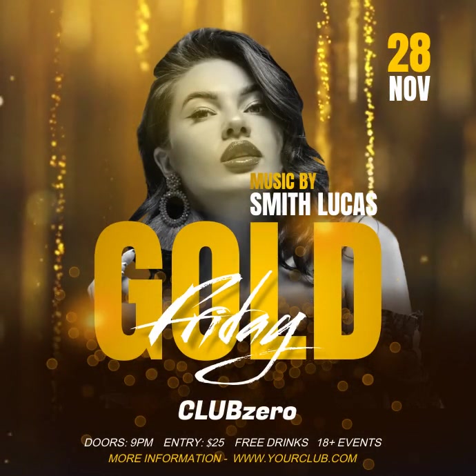 gold friday Template | PosterMyWall