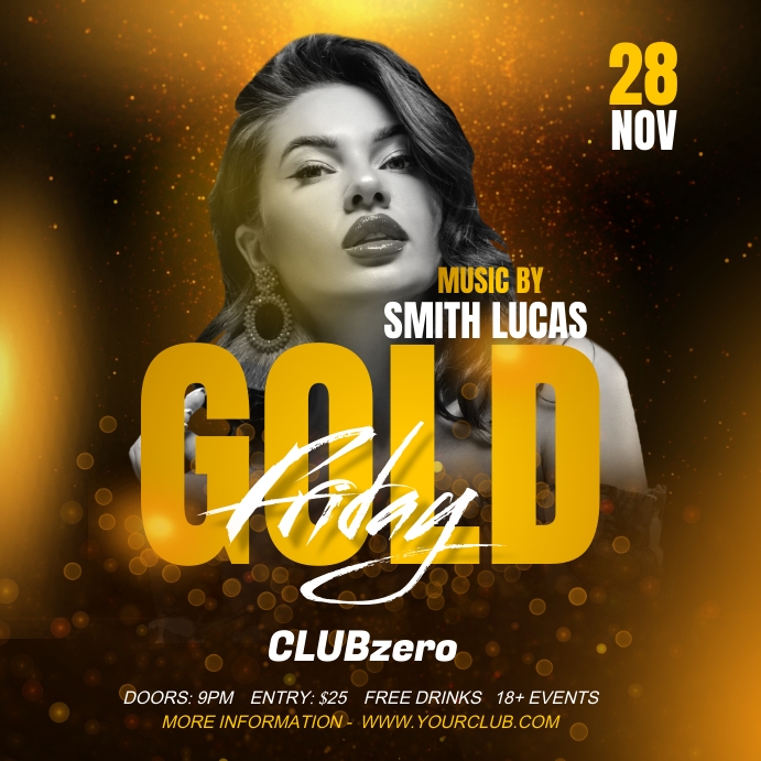 gold friday Template | PosterMyWall