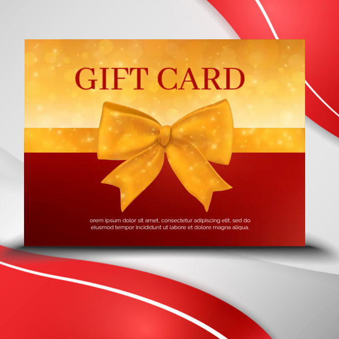 Gold Gift Card Ads Template | PosterMyWall