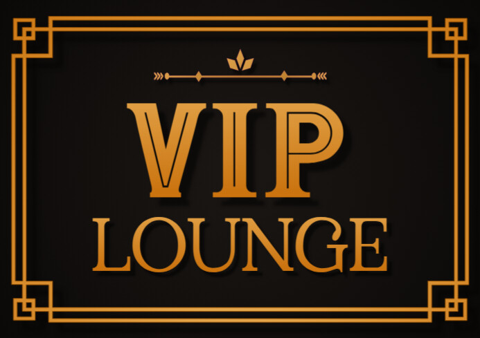 Gold golden VIP Lounge Sign Template Printable Event Venue Exclusive ...