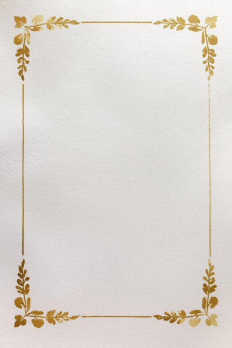 Gold Leaf Decorative Picture Border Template | PosterMyWall