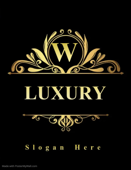 Gold Letter Logo Template | PosterMyWall