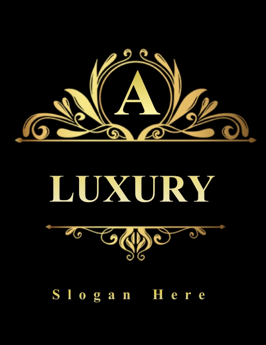 Gold Letter Logo Template | PosterMyWall