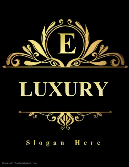 Gold Letter Logo Template | PosterMyWall
