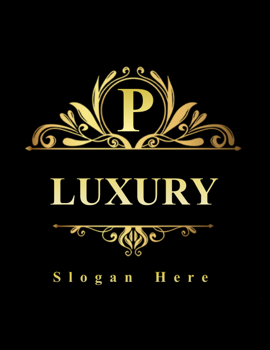 Gold Letter Logo Template | PosterMyWall