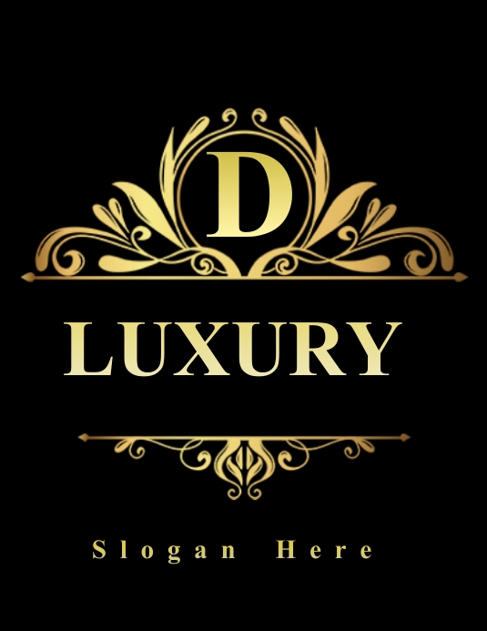 Gold Letter Logo Template | PosterMyWall