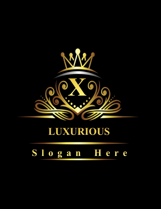 Gold Letter Logo Template | PosterMyWall