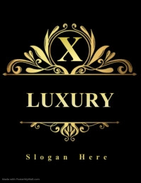 Gold Letter Logo Template | PosterMyWall