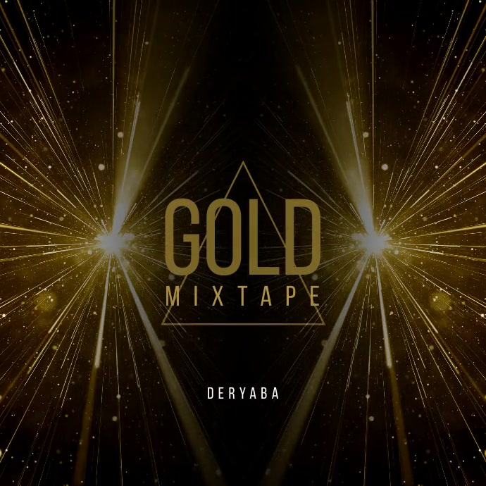 Gold Lights Dark Video Album Cover Template | PosterMyWall