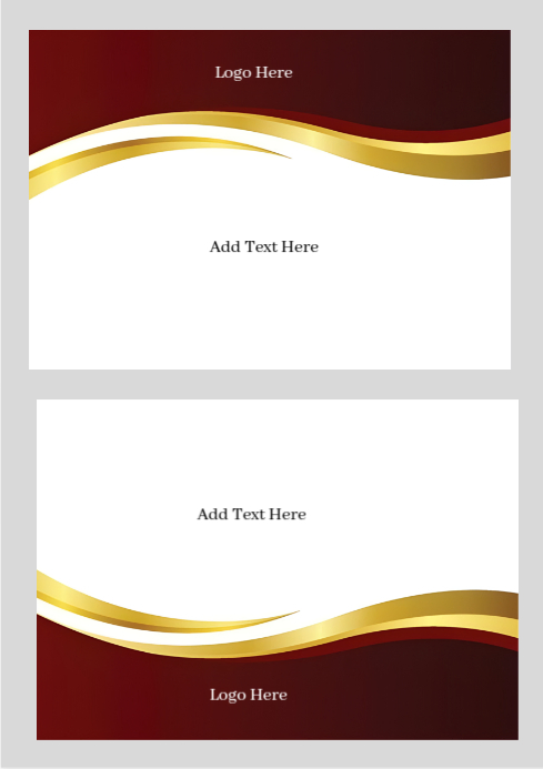Gold Modern & Minimal Business Card A4 Template | PosterMyWall