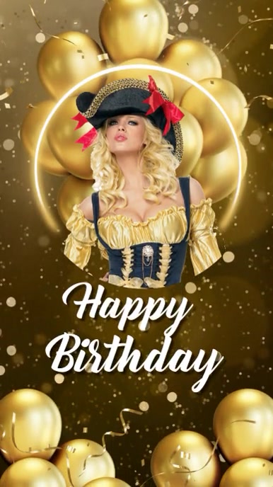 Gold Modern Birthday Template | PosterMyWall