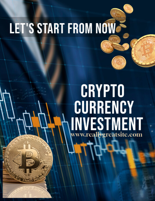Copy of Gold Modern Crypto Currency Investment Poster | PosterMyWall