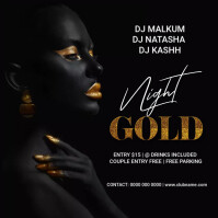 Gold Night Template | PosterMyWall
