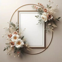 Gold frame Template | PosterMyWall