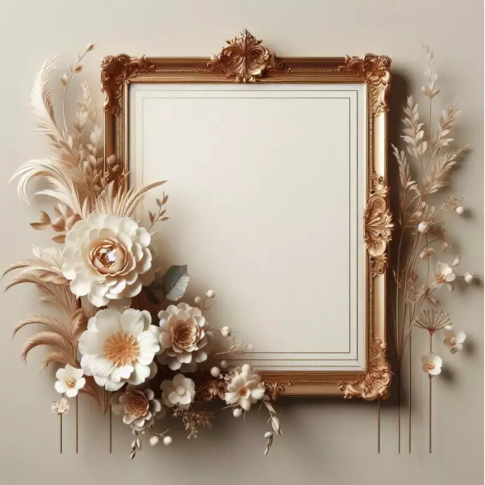 Gold photo frame Template | PosterMyWall