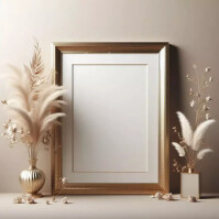 Gold photo frame Template | PosterMyWall