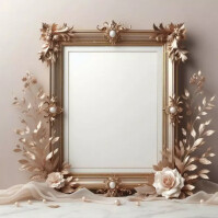 Gold photo frame Template | PosterMyWall