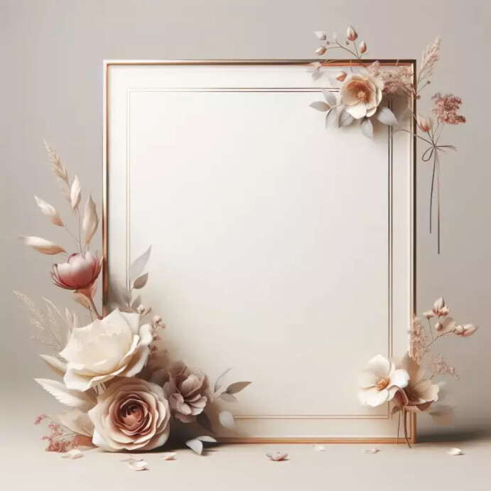 Gold photo frame Template | PosterMyWall