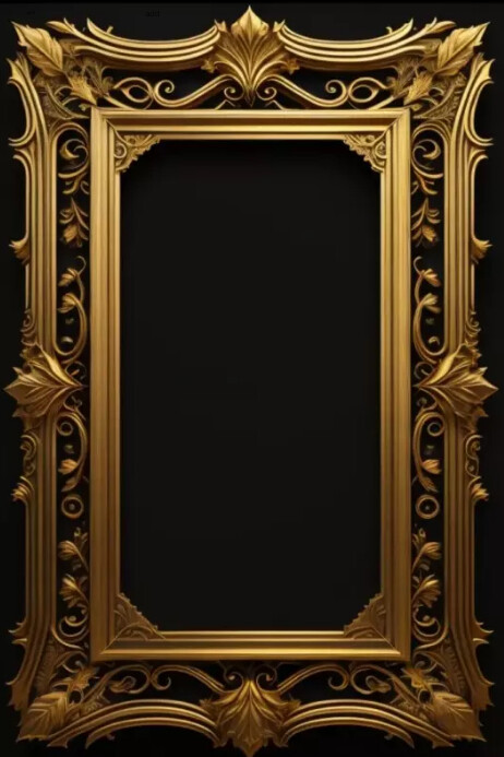 Gold photo frame Template | PosterMyWall