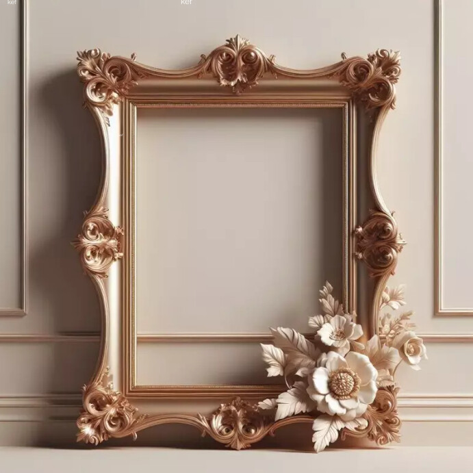 Gold photo frame Template | PosterMyWall