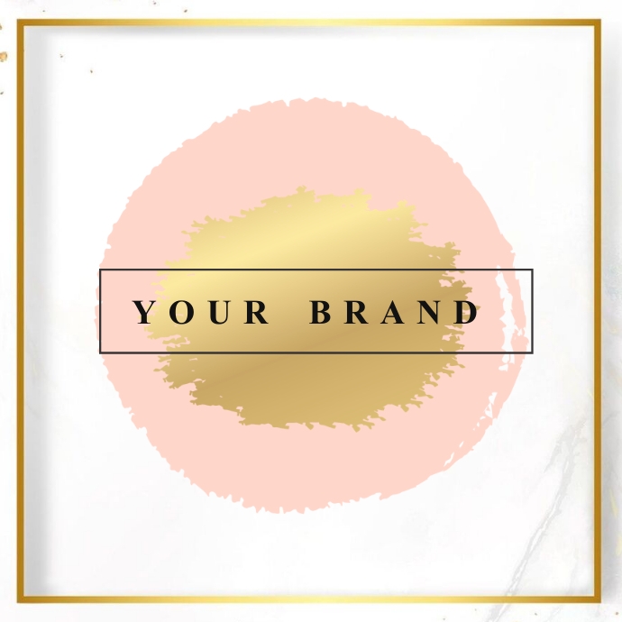 Gold Pink Logo Template | PosterMyWall
