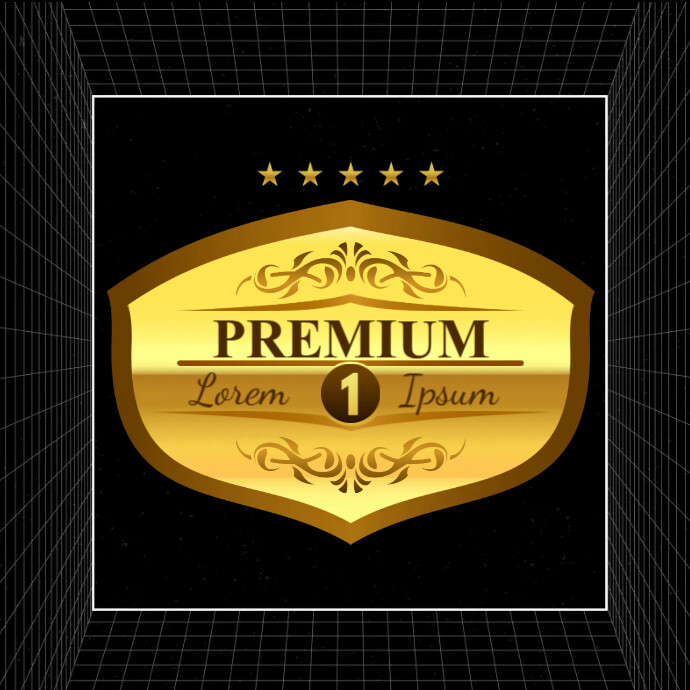 Gold Premium Logo Template | PosterMyWall