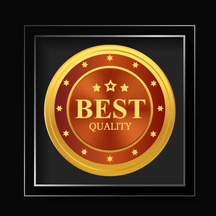 Gold Quality Label Template | PosterMyWall