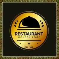 Gold Restaurant Logo Template | PosterMyWall