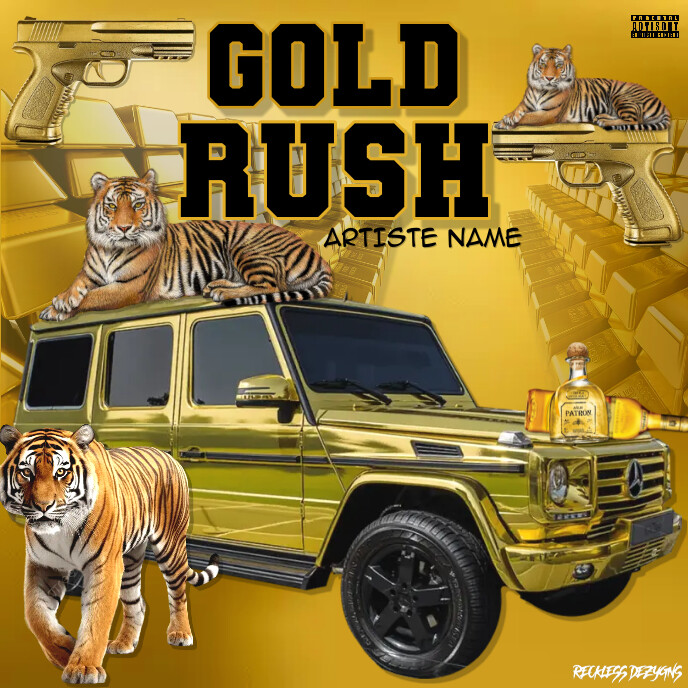 Modèle GOLD RUSH 24 | PosterMyWall