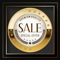 Gold Sale Logo Template | PosterMyWall