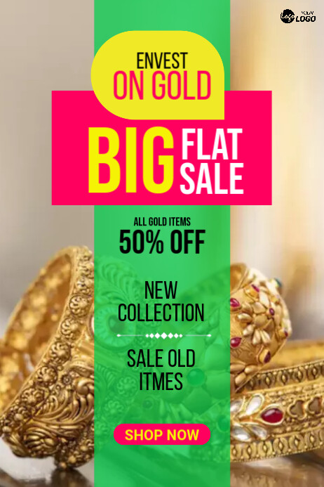 Plantilla de Gold Sale Offer Flyer | PosterMyWall