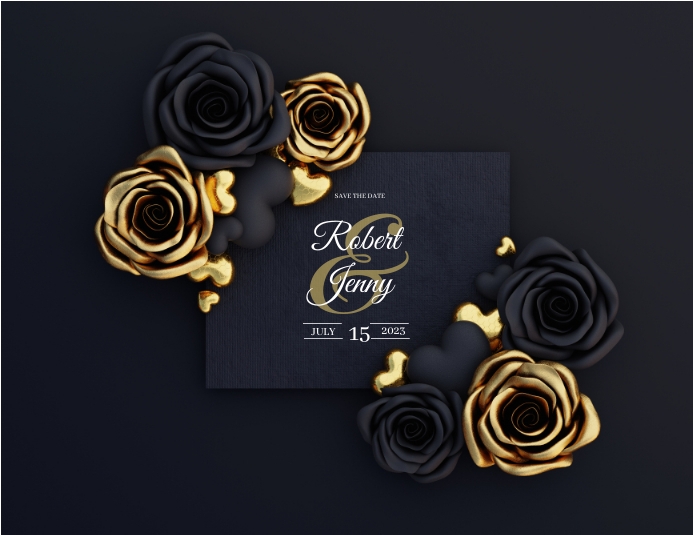 Gold Silver Invitation Template | PosterMyWall