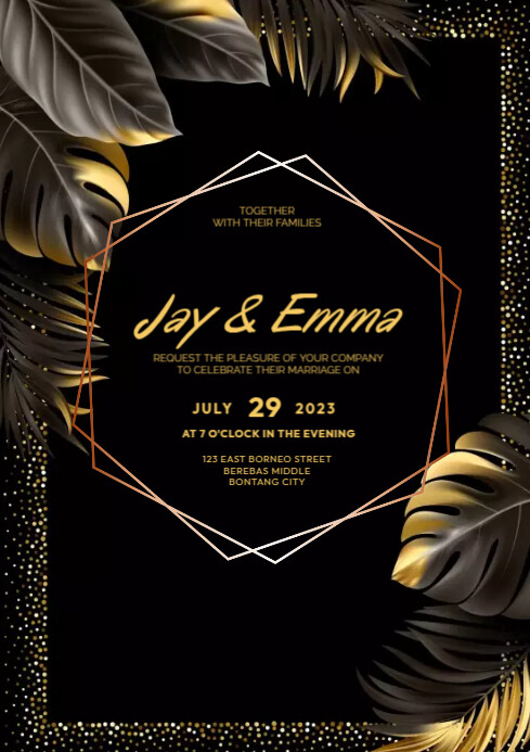 Copy of Gold Theme Party | PosterMyWall