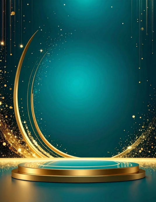 Golden Aura presentation stage Template | PosterMyWall