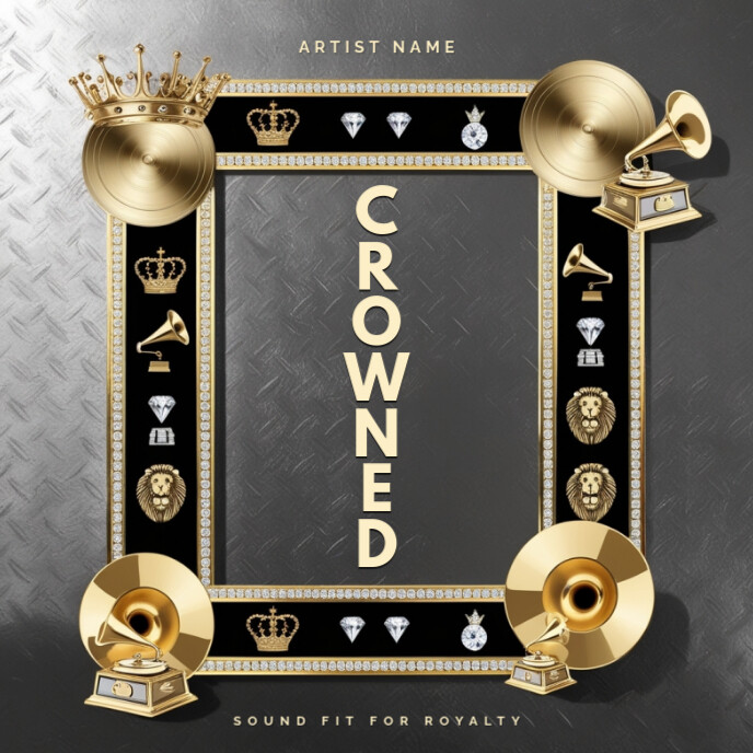Golden Branded Release | Luxury Maximalist Album Design Template ...