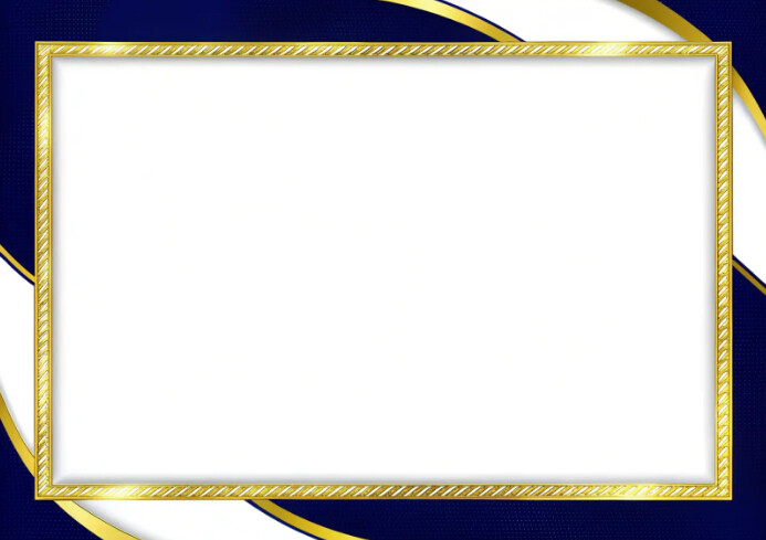 Golden Certificate Frame Template | PosterMyWall