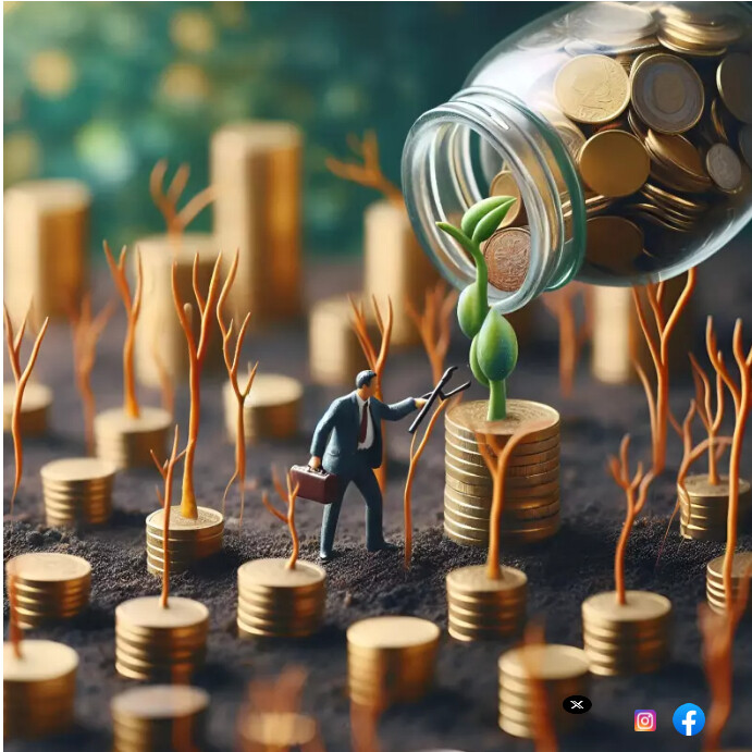 Golden coin flyer template | PosterMyWall