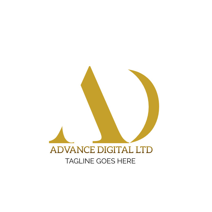 Golden Company Logo Design Template | PosterMyWall